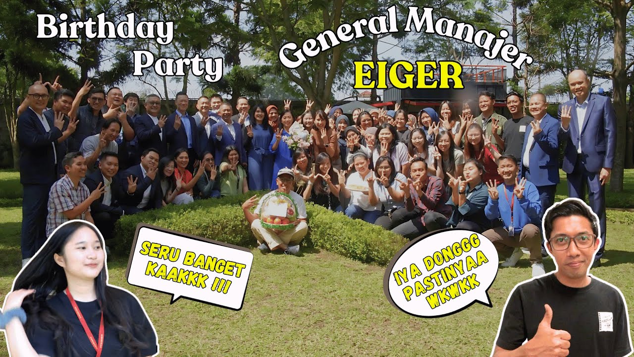 MERAYAKAN ULANG TAHUN GENERAL MANAGER EIGER !!! (SERU BANGET) - YouTube