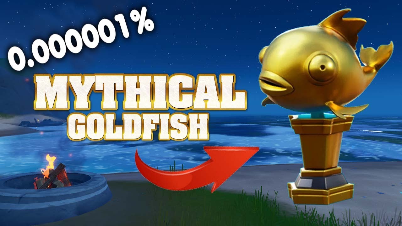 FORTNITE - CATCHING ULTRA RARE MYTHICAL GOLDFISH - LOCATION AND ...