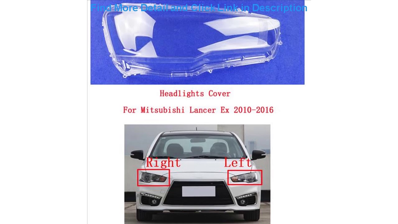 Slide New Car headlight shell cover For Mitsubishi Lancer Ex 2010-2016 ...