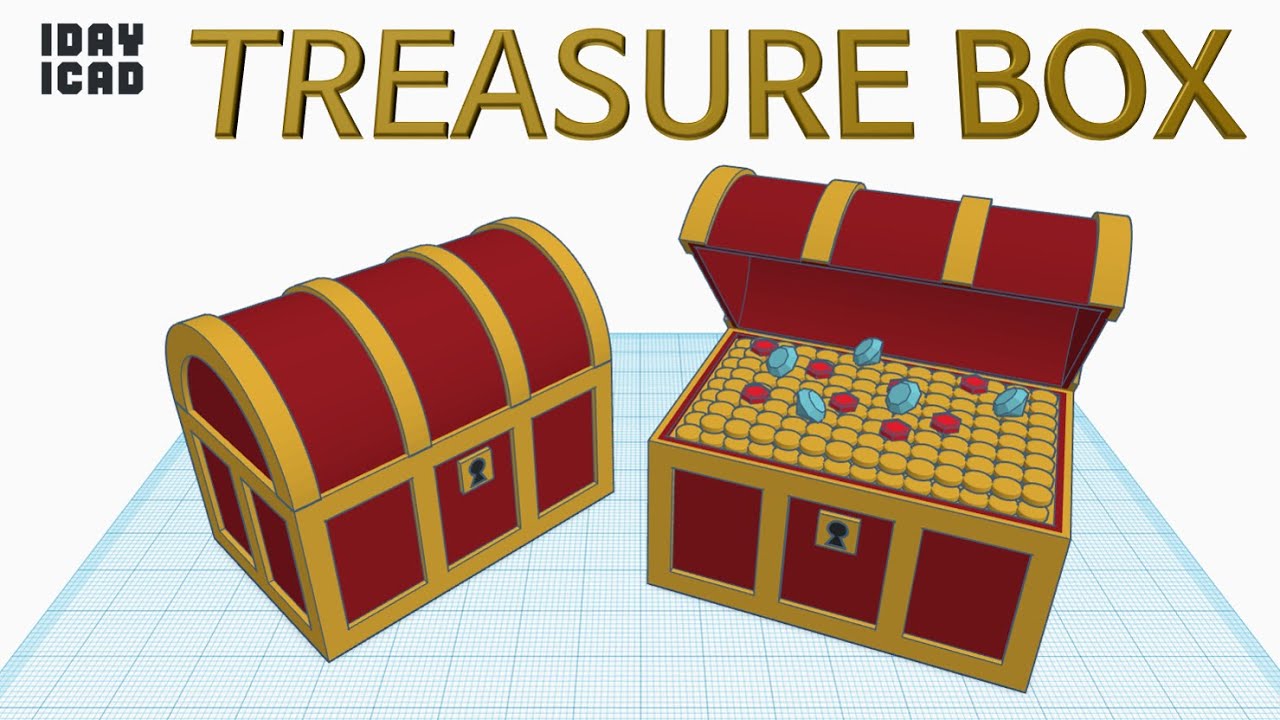 1day1cad Treasure Box Tinkercad Know How Style Education Youtube
