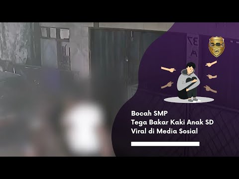 Bocah SMP Tega Bakar Kaki Anak SD Viral di Media Sosial