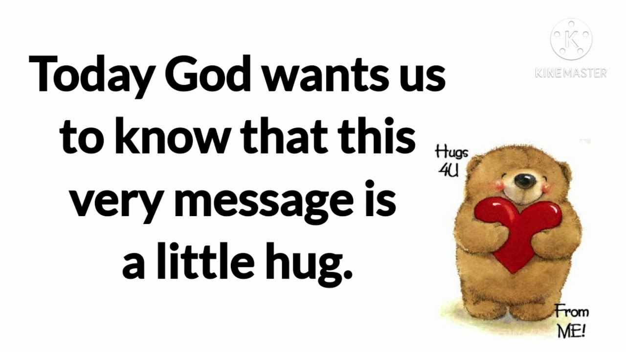 MESSAGE FROM GOD #31 | A HUG FROM GOD - YouTube