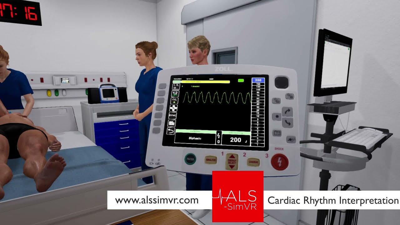 ALS Sim VR - Cardiac Rhythm Interpretation - YouTube