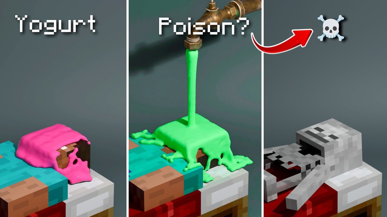 The Most Satisfying Minecraft Blender Simulations - YouTube