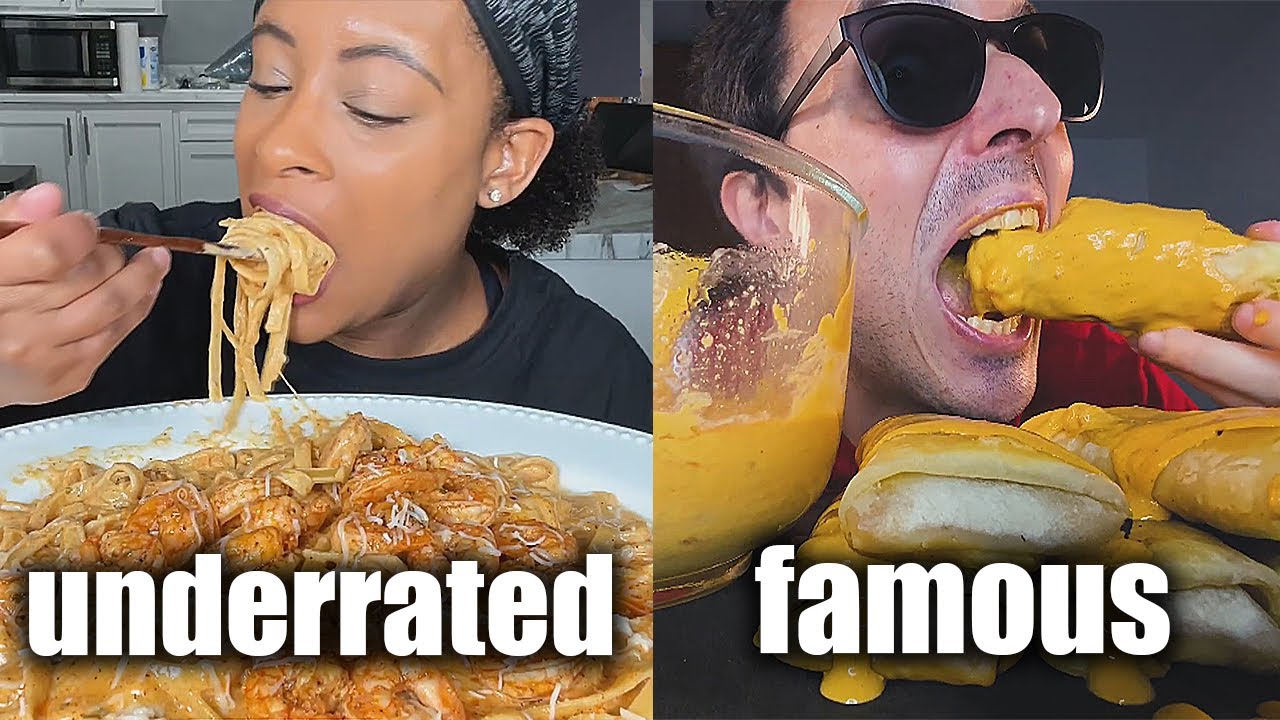 FAMOUS VS UNDERRATED mukbangers - YouTube