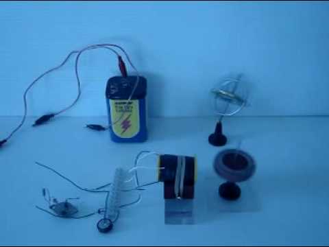 one magnet no-bearing "magnetic gyroscope" - YouTube