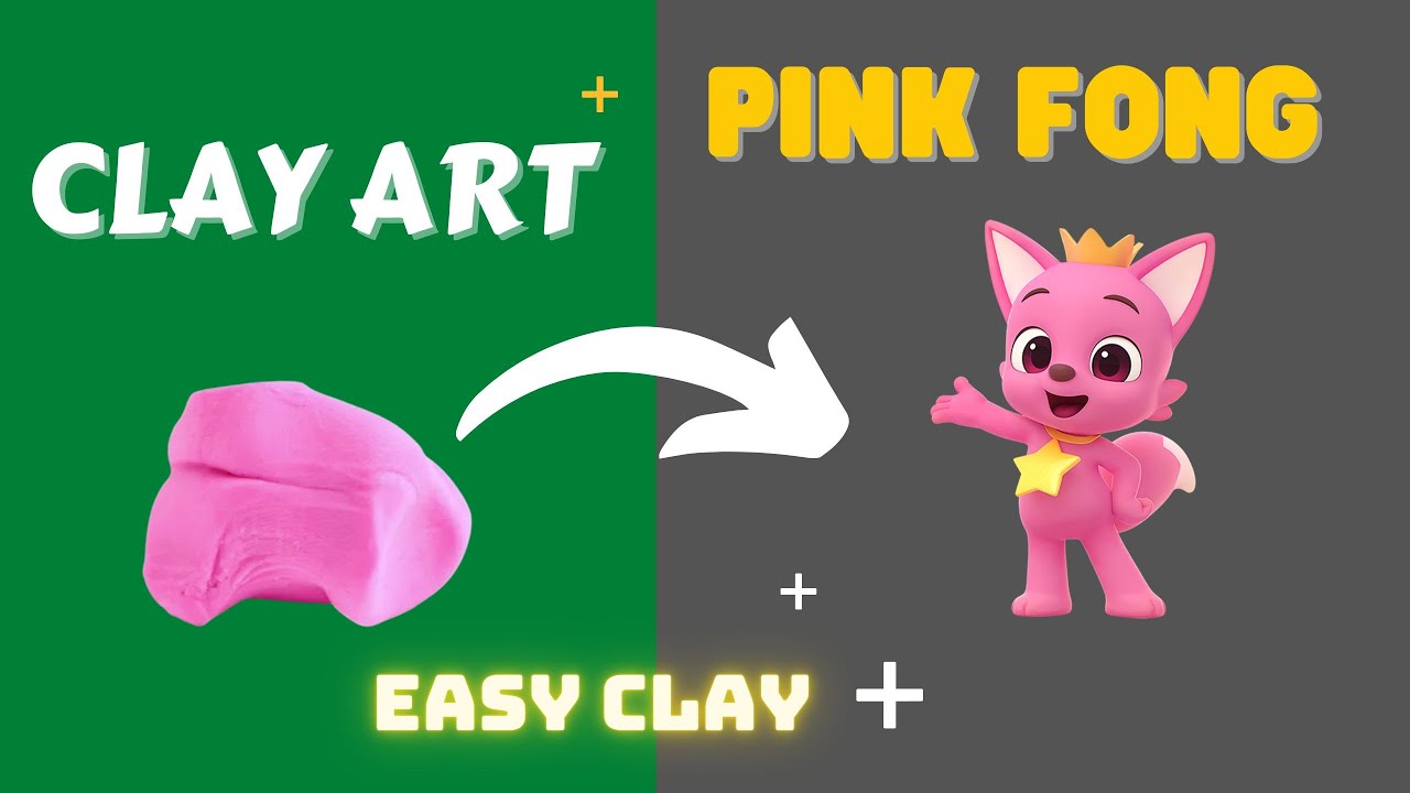 How to make clay Pinkfong Polymer Clay Baby Shark ️ 😊 Craft Clay ...