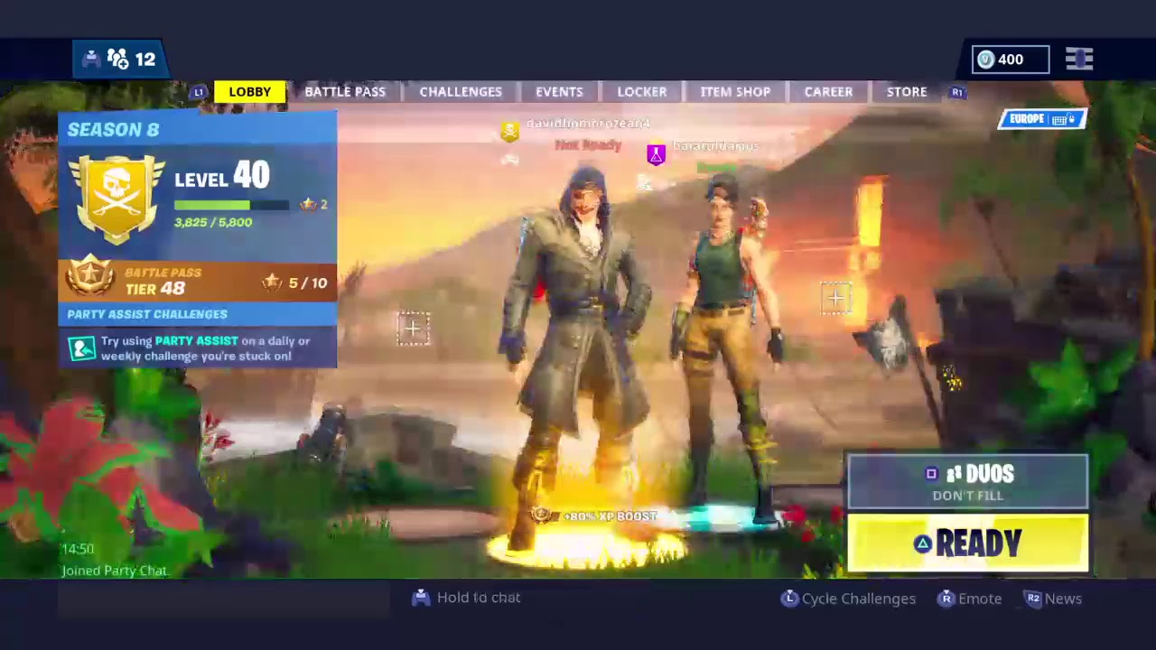jucam fortnite cu Darius - YouTube