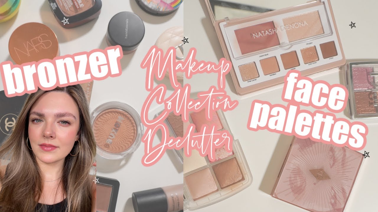 Decluttering My Makeup Collection! Bronzer & Face Palettes - YouTube