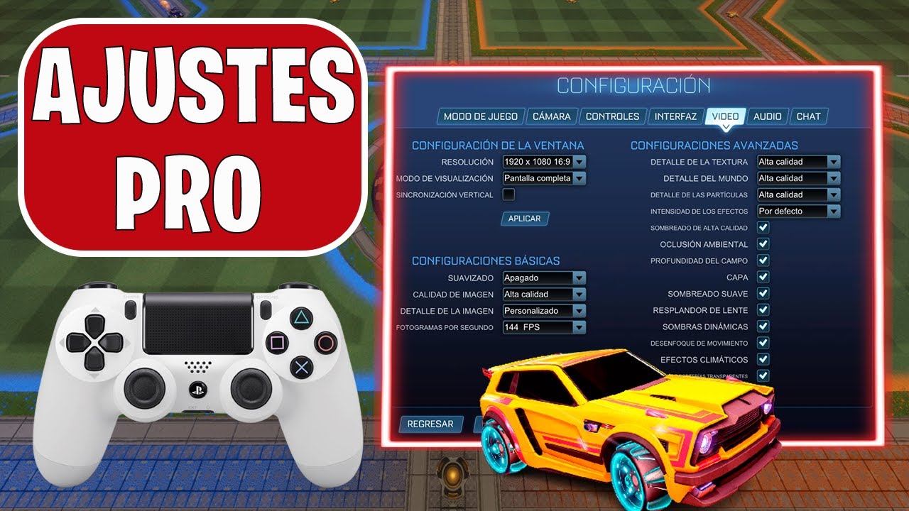 LA MEJOR CONFIGURACIÓN PARA ROCKET LEAGUE EN PS4 CONTROLES, CÁMARA ...