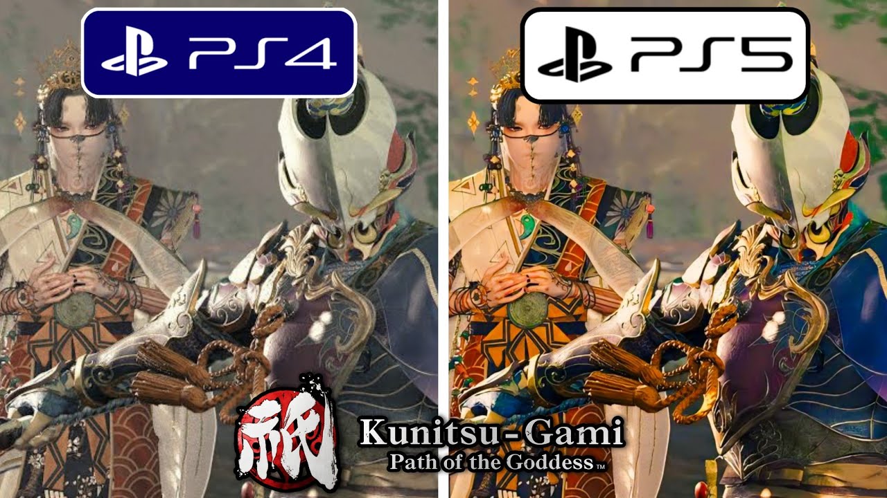 Kunitsu Gami Path of the Goddess PS4 vs PS5 Graphics Comparison - YouTube