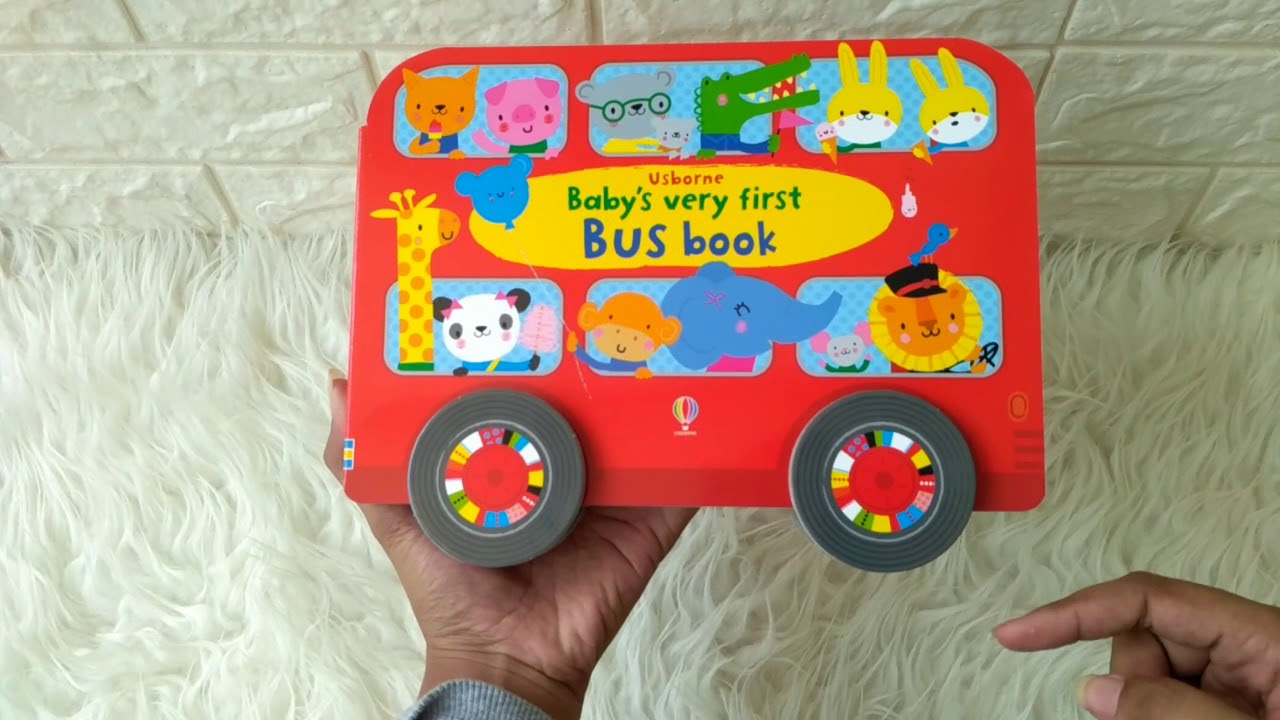 Usborne Baby's Very First Bus Board Book with wheels - YouTube