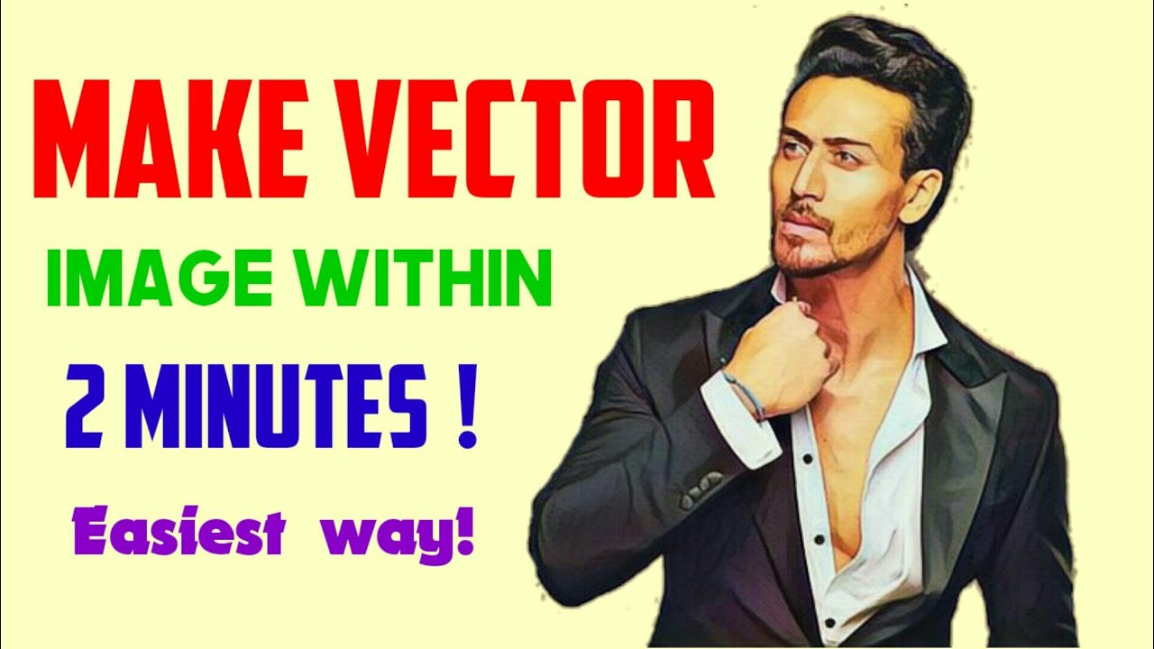 How to make vector image by picsart | Easiest way to make vector image ...