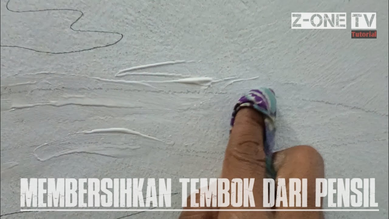 CARA MEMBERSIHKAN CORETAN DI DINDING||Bekas pensil dan crayon - YouTube