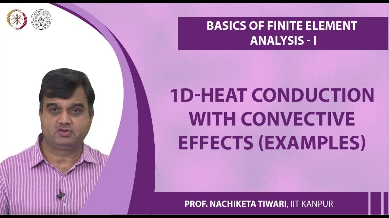 1D-Heat conduction with convective effects : examples - YouTube