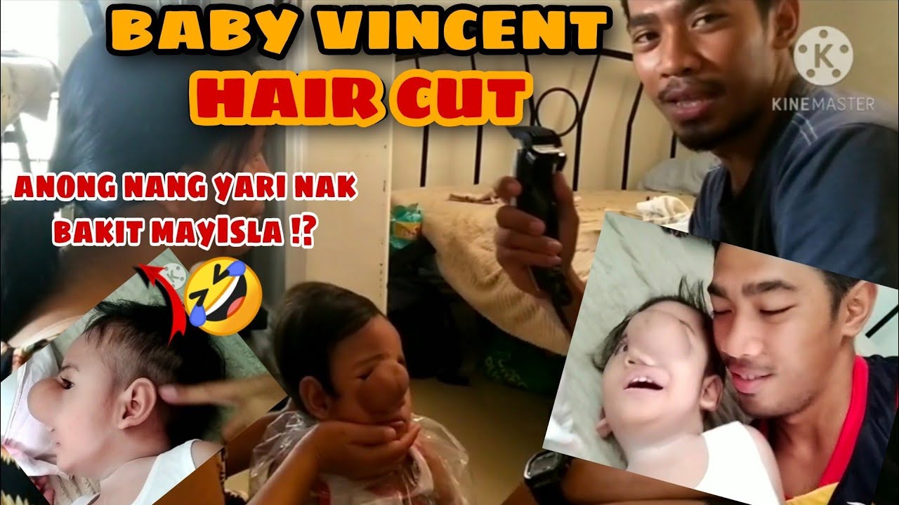EP-21 POGI!!! BABY VINCENT HAIR CUT - YouTube