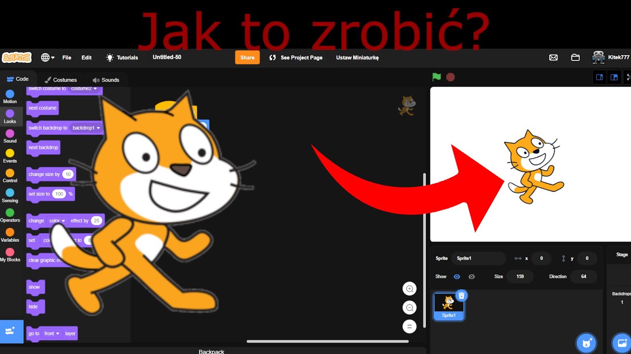 Jak zrobić przybliżającą się postać w Scratch? | Scratch Poradnik #1 ...