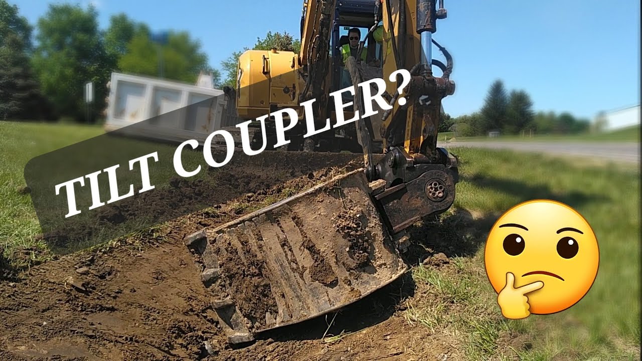 Installation and first dig with Cat tilt coupler! - YouTube