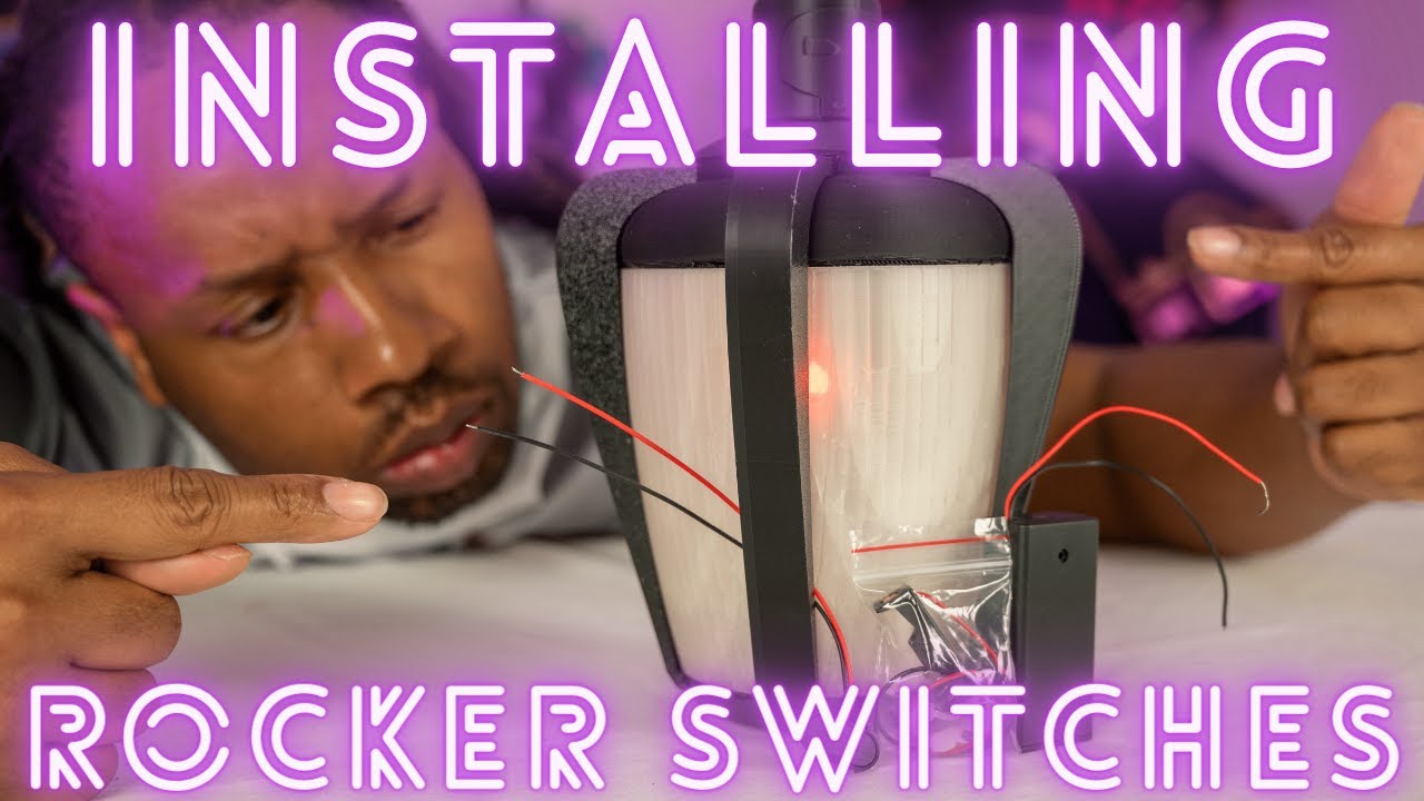 How To Install Rocker Switches Into 3D-Printed Cosplay Props - YouTube