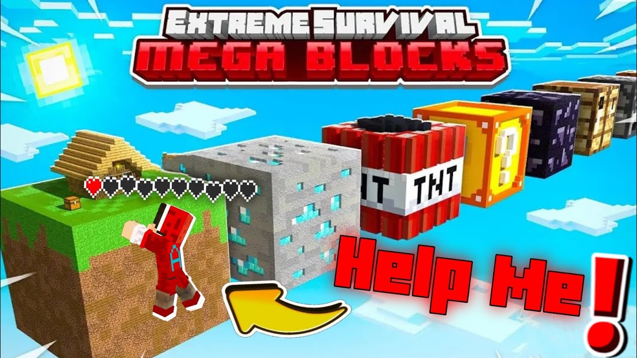 Minecraft Crazy MEGA BLOCKS Challenge.... - YouTube