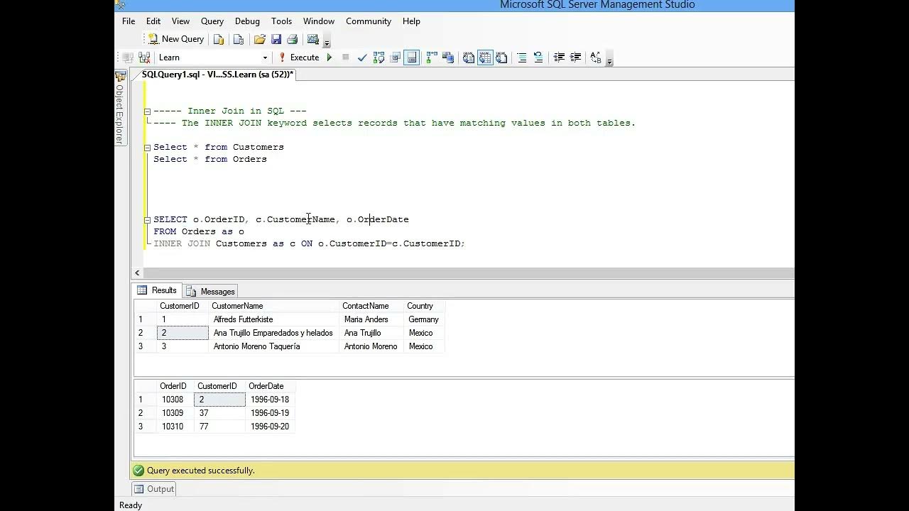 SQL INNER JOIN Tutorial: Combine Tables with Examples - YouTube