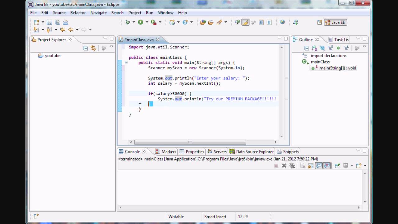 Java Programming - 6 - If Statements - YouTube