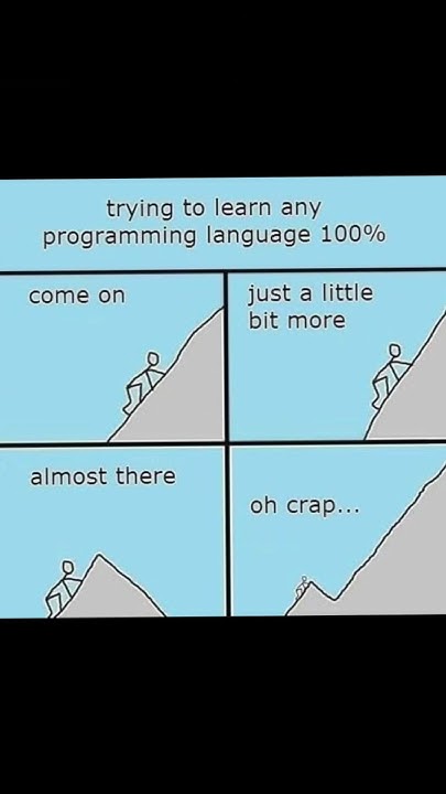 Trying to Learn any programming language 100% #viralvideo #shortsfeed - YouTube