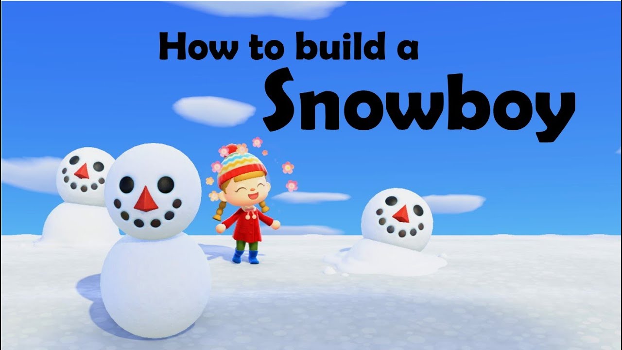 How to Build a Snowboy in ACNH - YouTube
