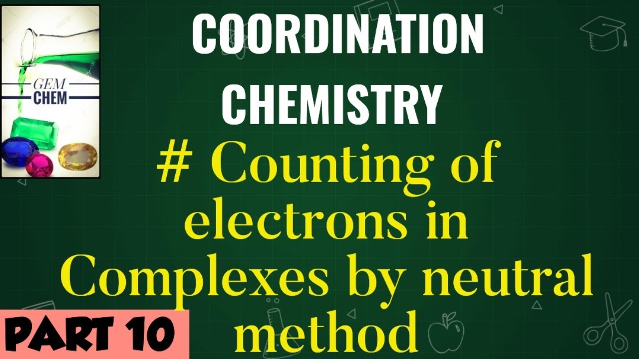 Coordination Compounds|Electron Counting|Neutral method|18electronrule ...