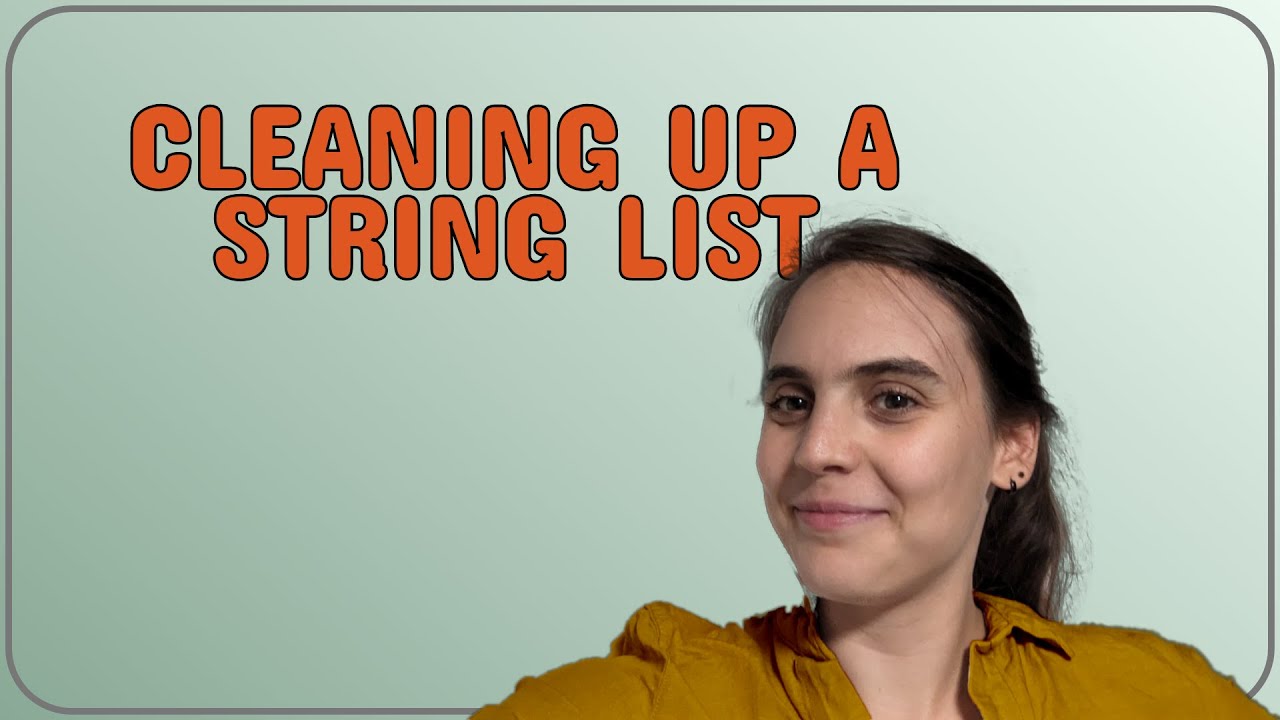 Mathematica: Cleaning up a string list - YouTube