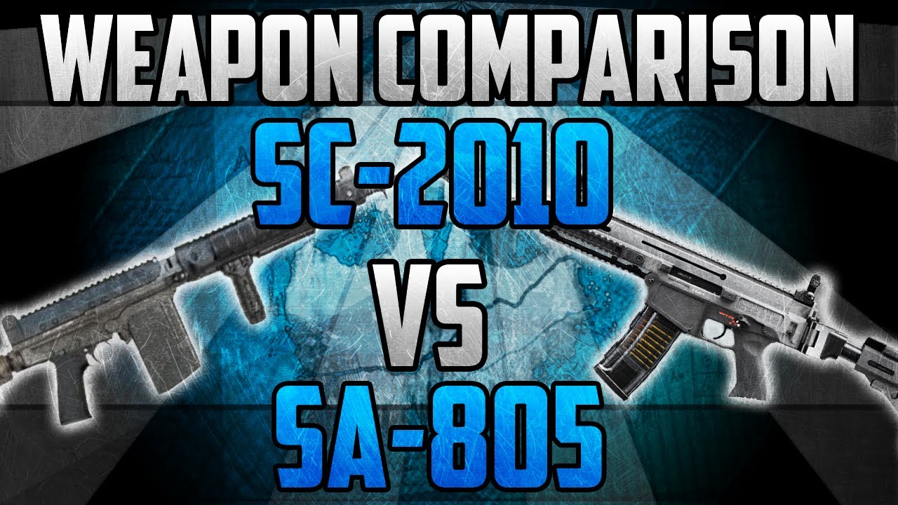Call of Duty: Ghosts- "SC-2010" vs "SA-805" Weapon Comparison | Best ...