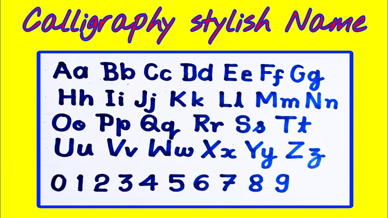 Calligraphy English Alphabet, Calligraphy learning beginners ...