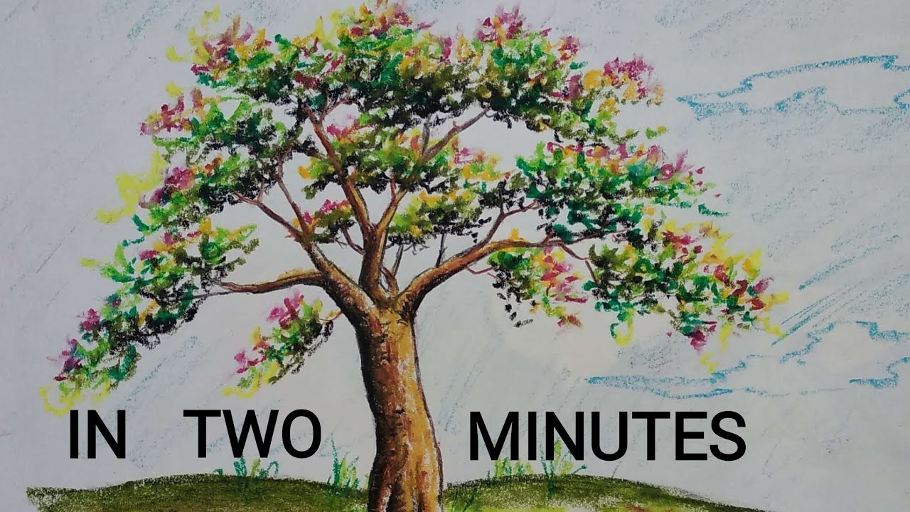 eZy Art | How to draw a tree in 2 MINUTES | eZy Tutorial - YouTube