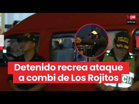 SJM: presunto sicario reconstruye triple crimen en combi de Los Rojitos