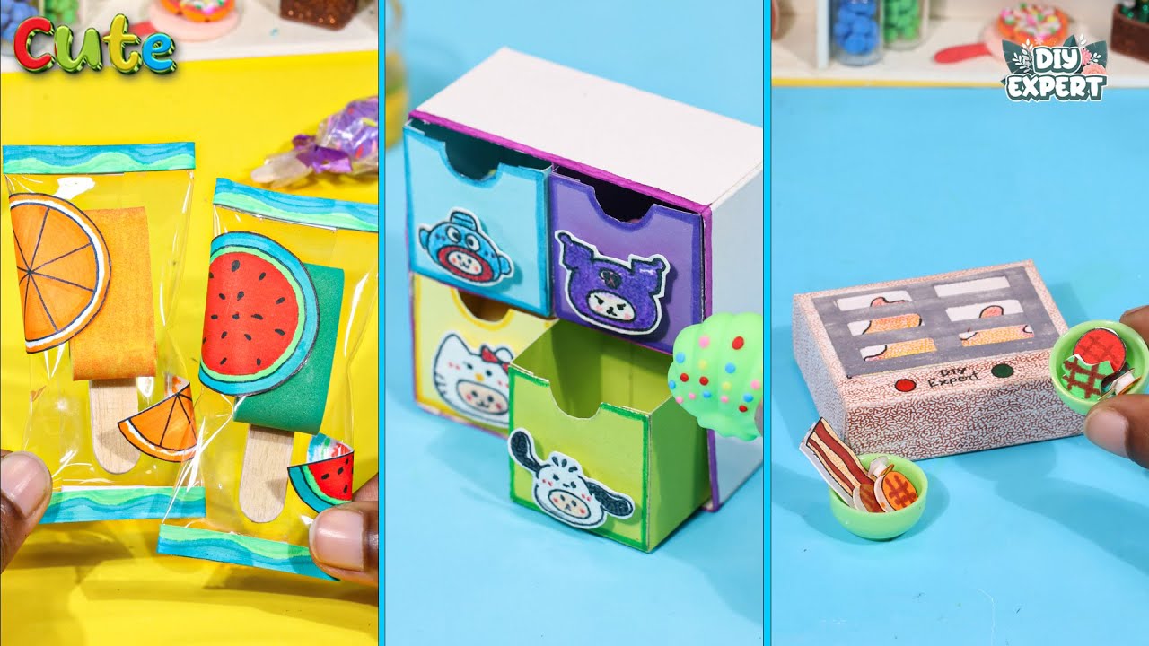 EASY CRAFT IDEAS|School project/ Miniature Cooking /How To Make /mini ...