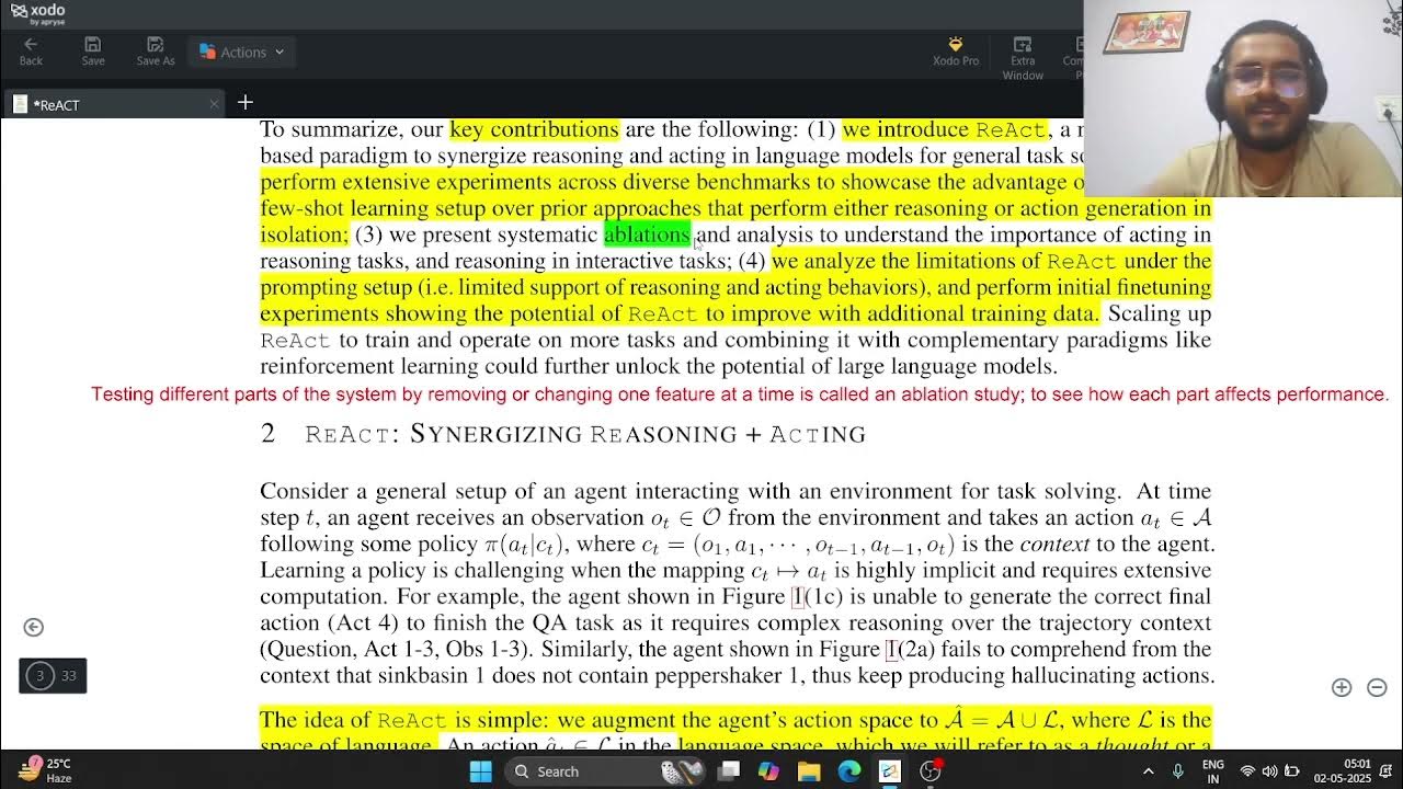 REACT: SYNERGIZING REASONING AND ACTING IN LANGUAGE MODELS - YouTube