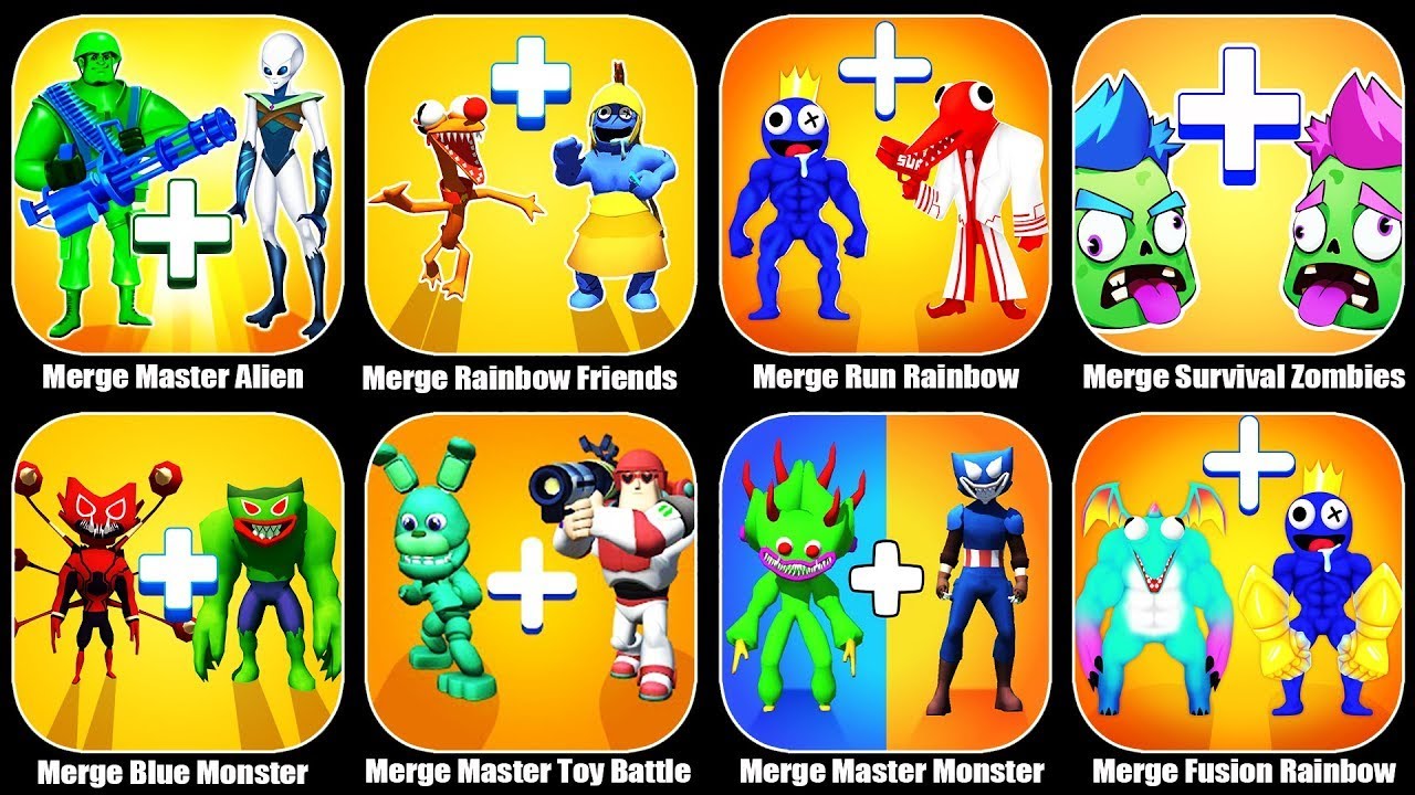 Merge Fusion Rainbow Friends,Merge Rainbow Friends Monster,Merge Run ...
