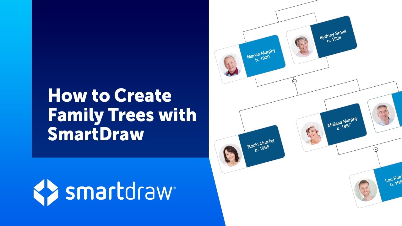 How to Make a Family Tree with SmartDraw - YouTube