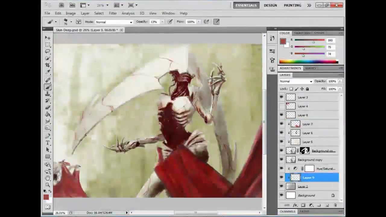 Beginner Photoshop Speed Paint - YouTube