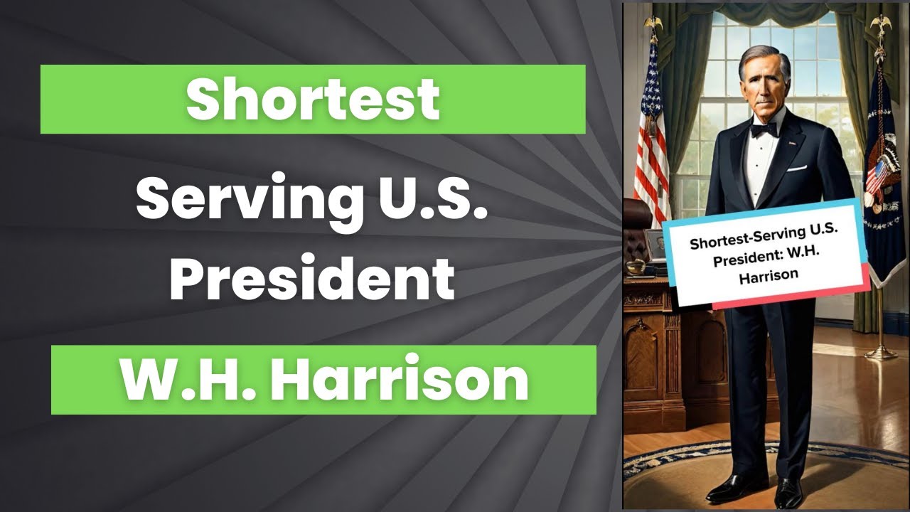 Shortest Serving U S President W H Harrison - YouTube