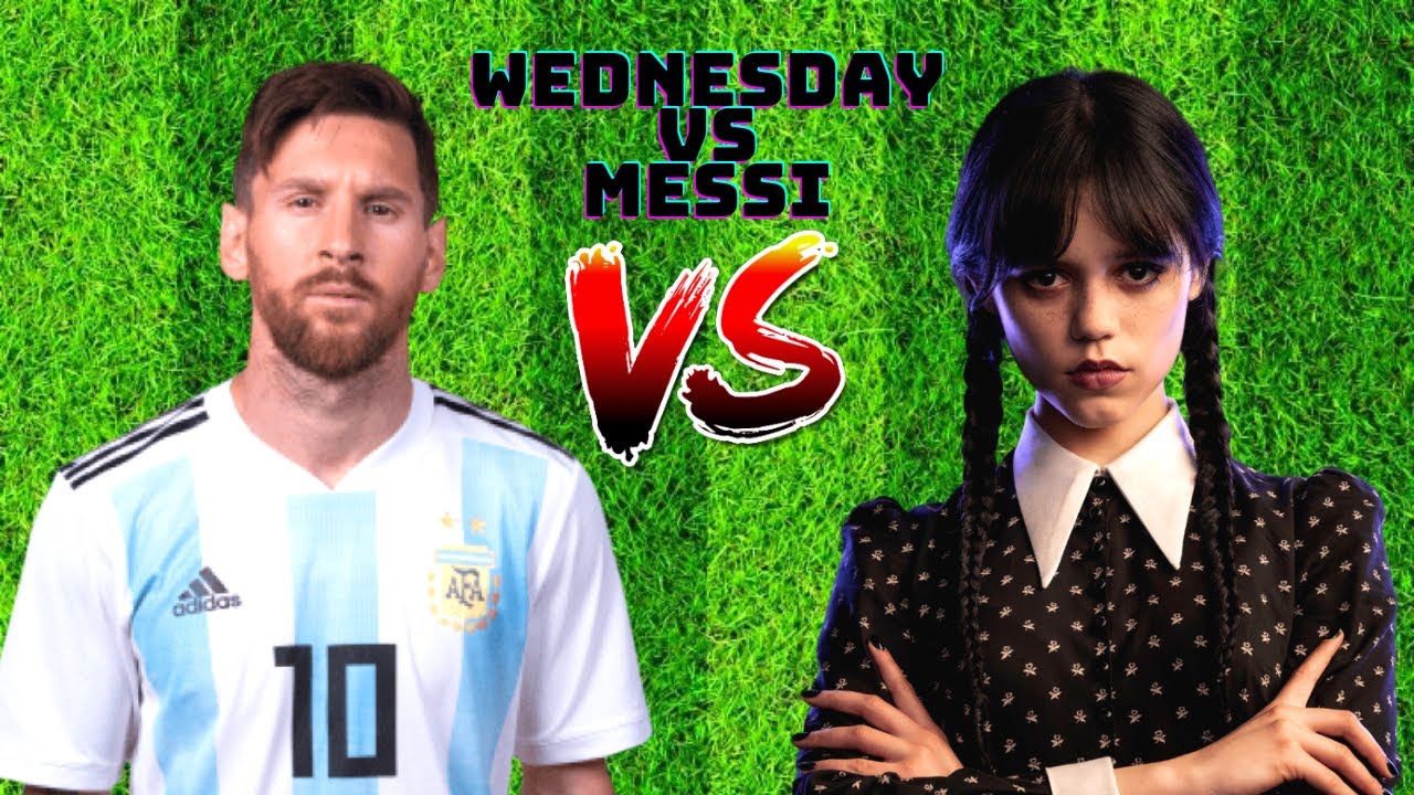 Prime Messi VS Wednesday (Psg, Jenna Ortega) - YouTube