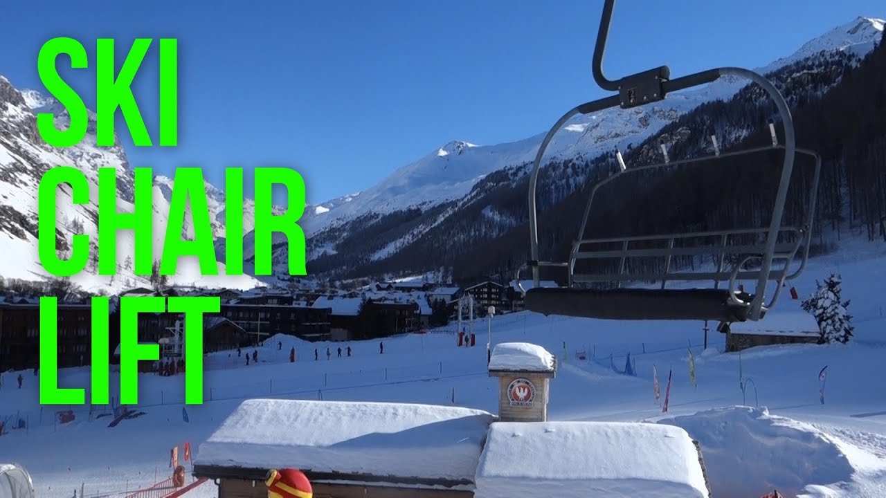 Relaxing Ski Chair Lift In The Beautiful French Alps ( ASMR ) - YouTube