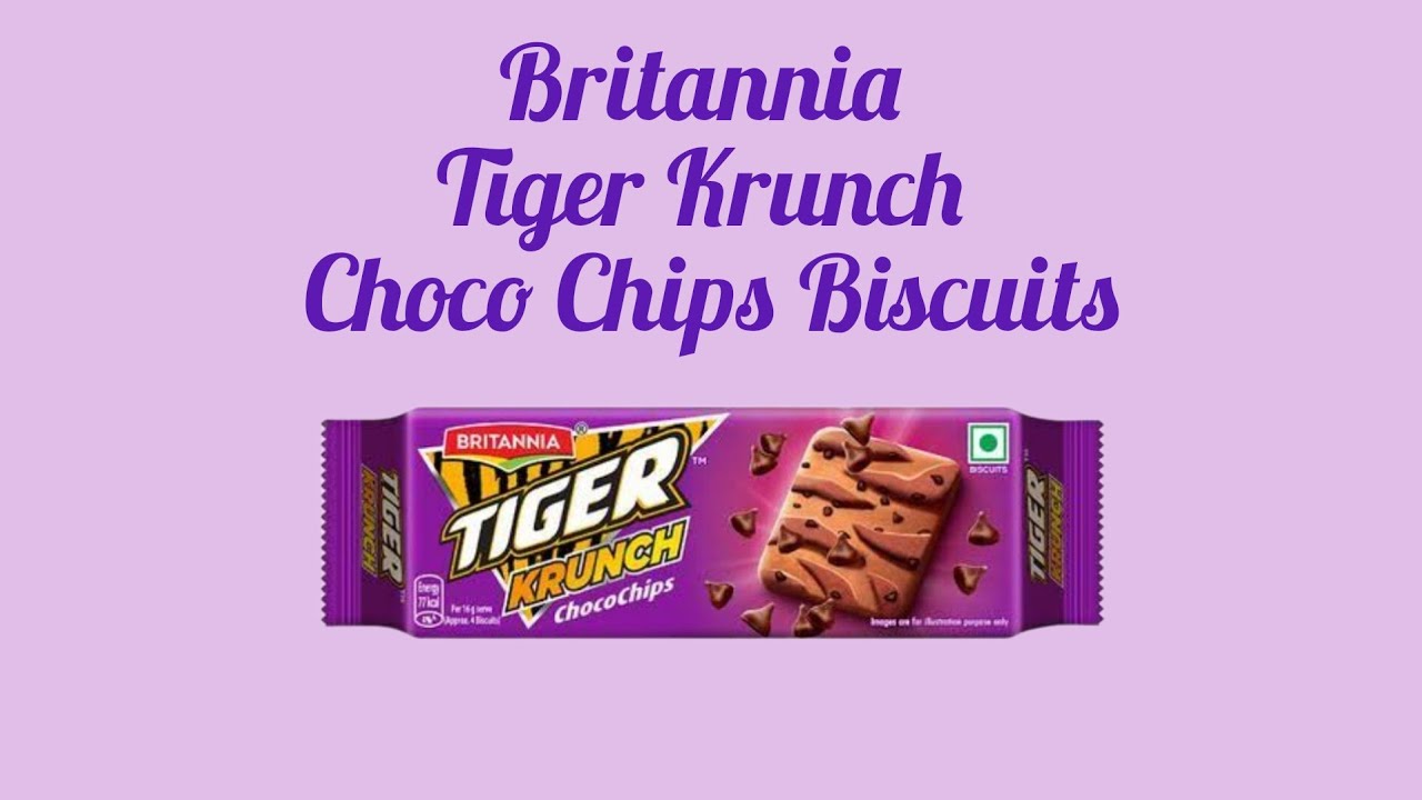Britannia tiger krunch choco chips biscuits - YouTube