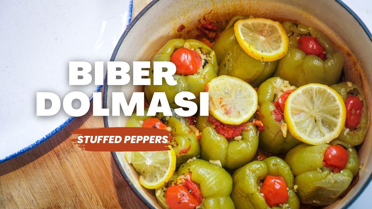 The EASIEST Turkish Stuffed Pepper Recipe (vegetarian Biber Dolamasi ...