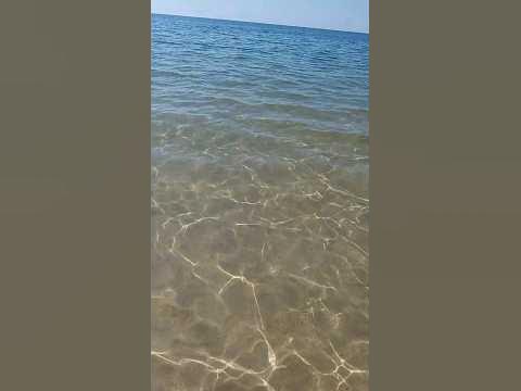Пляж "Лазурный берег" в Евпатории. 17 июля 10 утра. Вода очень ...