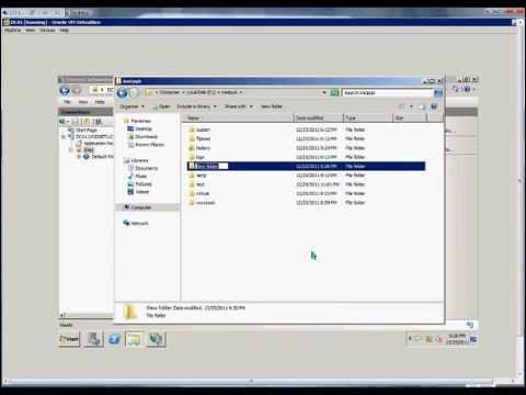 How to create a website in IIS on a Windows 2008 R2 server - YouTube
