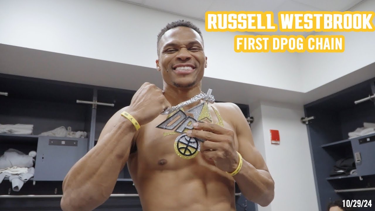 Russell Westbrook Wins His First DPOG Chain 🥶 - YouTube