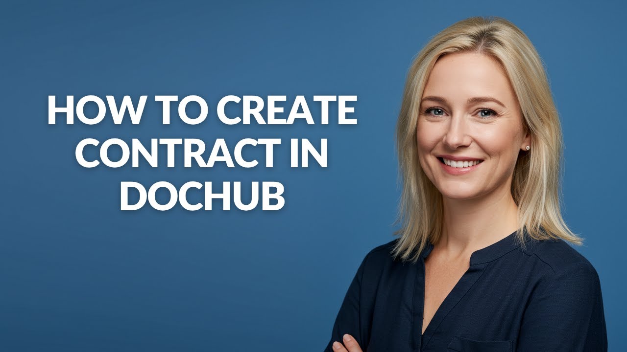 How to Create Contract In Dochub - Julia'sTutorials - YouTube