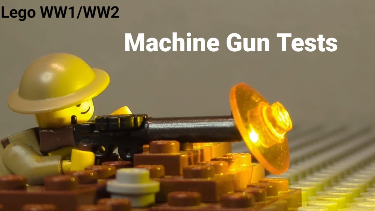 Lego WW1/WW2 - Machine Gun Tests | Stop Motion - YouTube