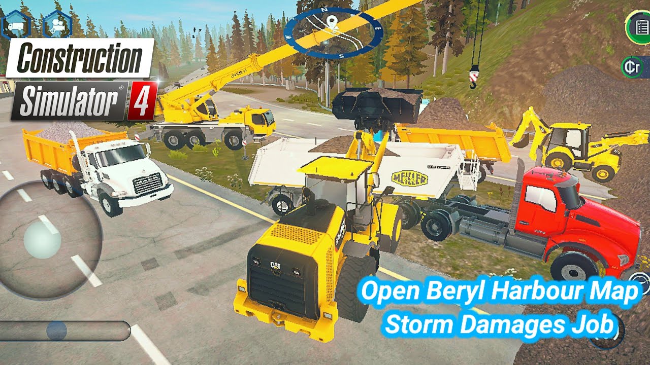 How to Open Beryl Harbour Map - Construction Simulator 4 - Storm ...